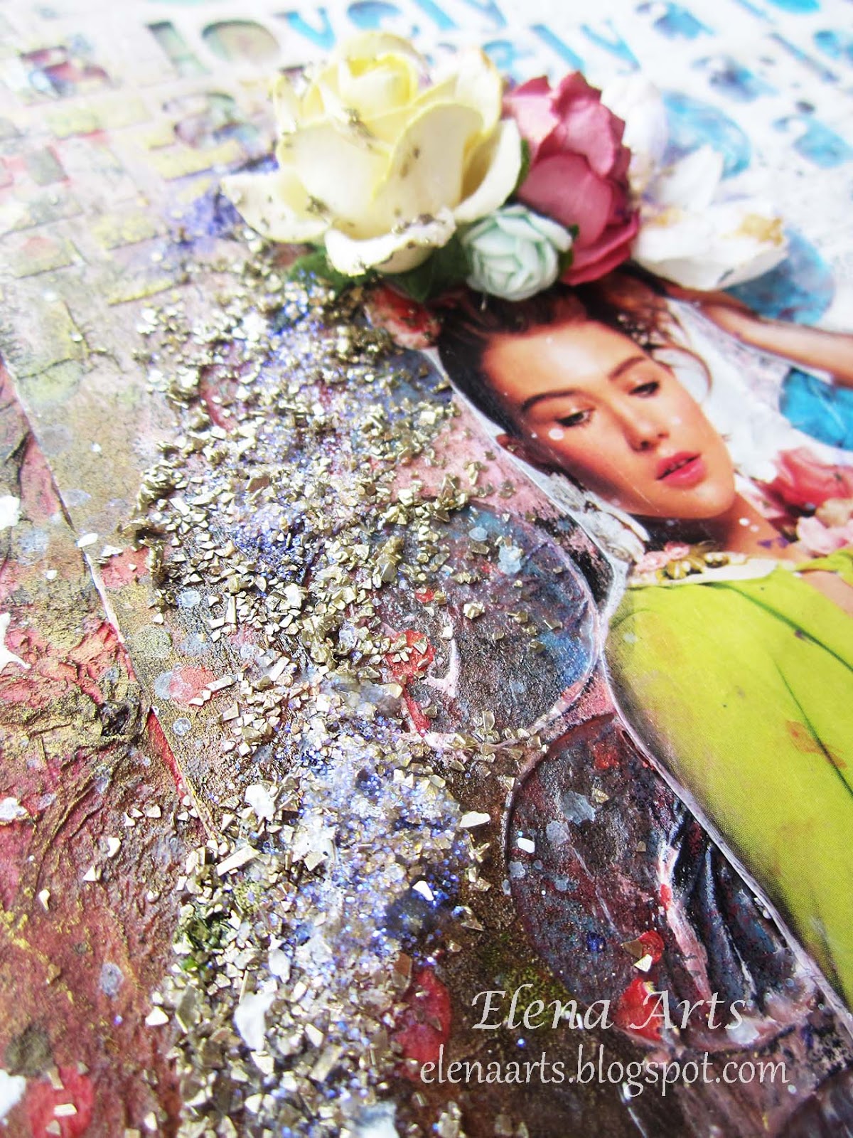 a sprinkle of imagination: TUTORIAL. Collage "A lovely girl".