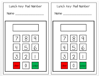 KinderBuckeye: Lunch Tags and Learning Lunch Numbers--FREEBIE below!