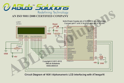 Alphanumeric LCD Projects using ATmega16 Microcontroller for Beginners