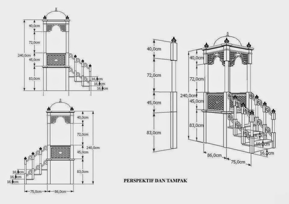 PANGGITA DESAIN: Contoh Pembuatan Mimbar Masjid