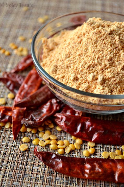 Spicy Treats: Paruppu Podi / Sadham Podi / Spiced Lentils Powder ...