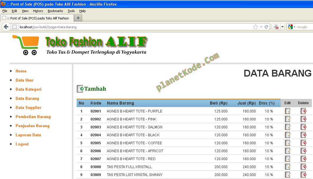 Source Program Point Of Sale Pos Berbasis Php Dan Mysql Point Of Sale Php Mysql