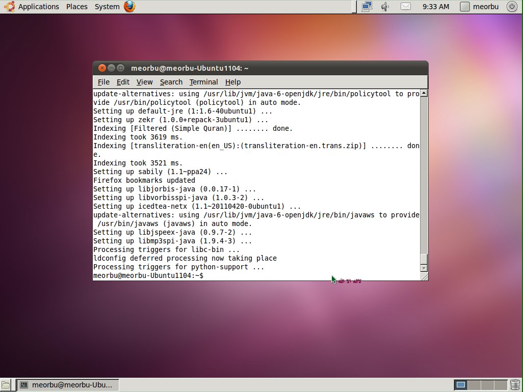 sabily blogsphere: Ubuntu 11.04 to Sabily 11.04 Badr