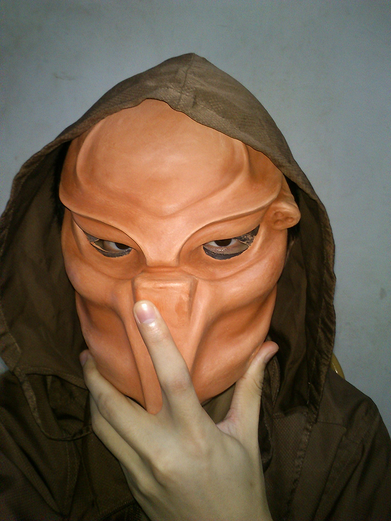 Kade Chan Origami Blog 香港摺紙工作室 (日誌): Making of Predator mask