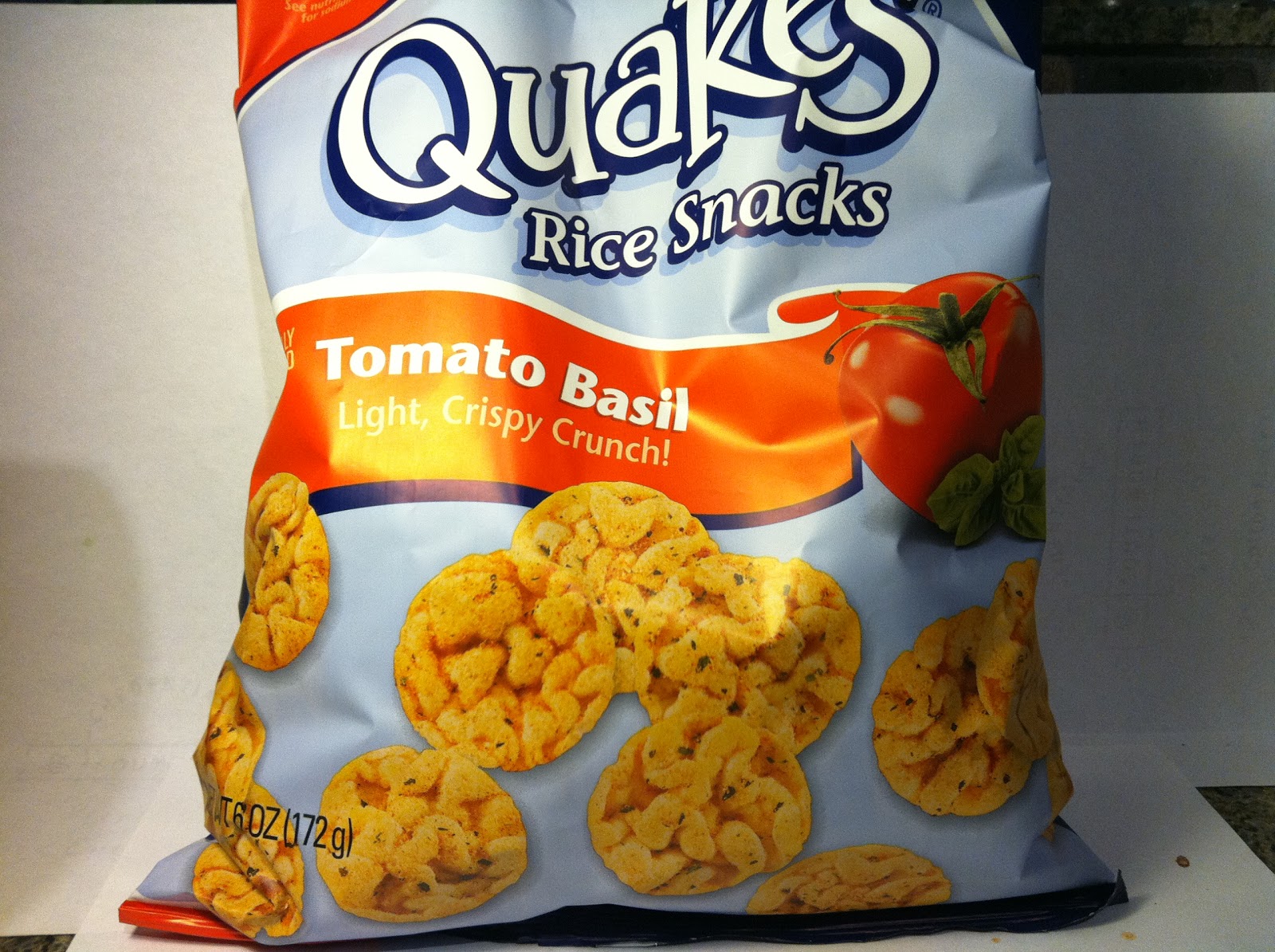 Crazy Food Dude: Review: Quaker Popped Tomato Basil Rice Snacks