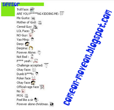 Kumpulan Kode Smiley Chat Facebook - Comeon-Moveon