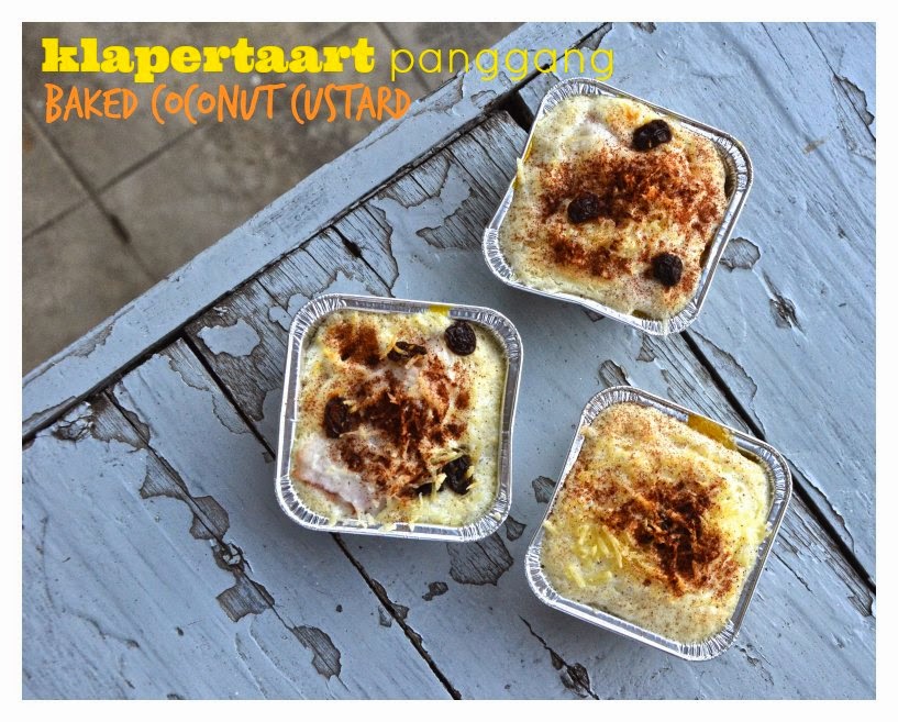 Indonesian Medan Food: Klapertart Panggang (Baked Coconut Custard)