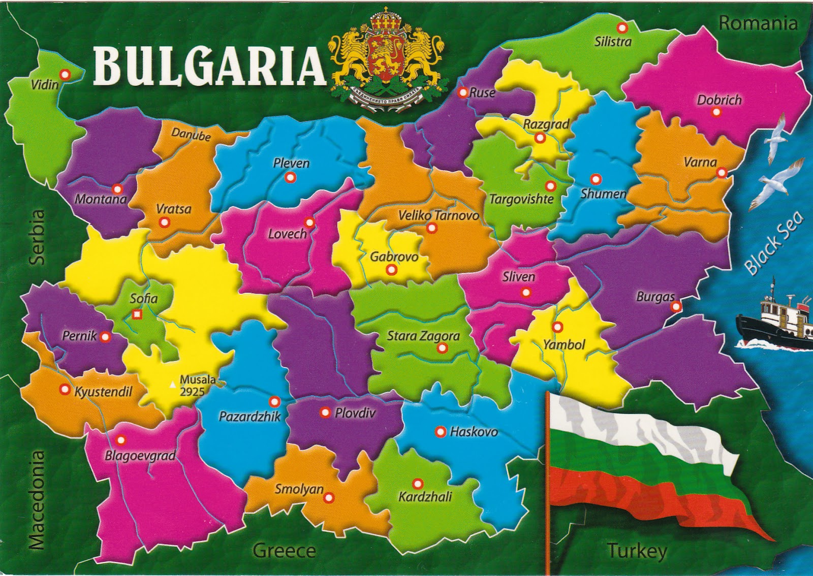 B - MEvo: Pocztówkowa mapa Bułgarii