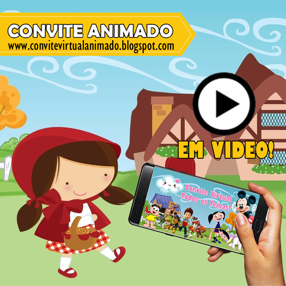 Faça Lindos Convites Virtuais Animados ~ Sua Festa Digital