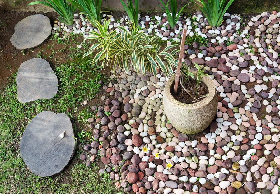 Marzua: Piedras de río para la decoración