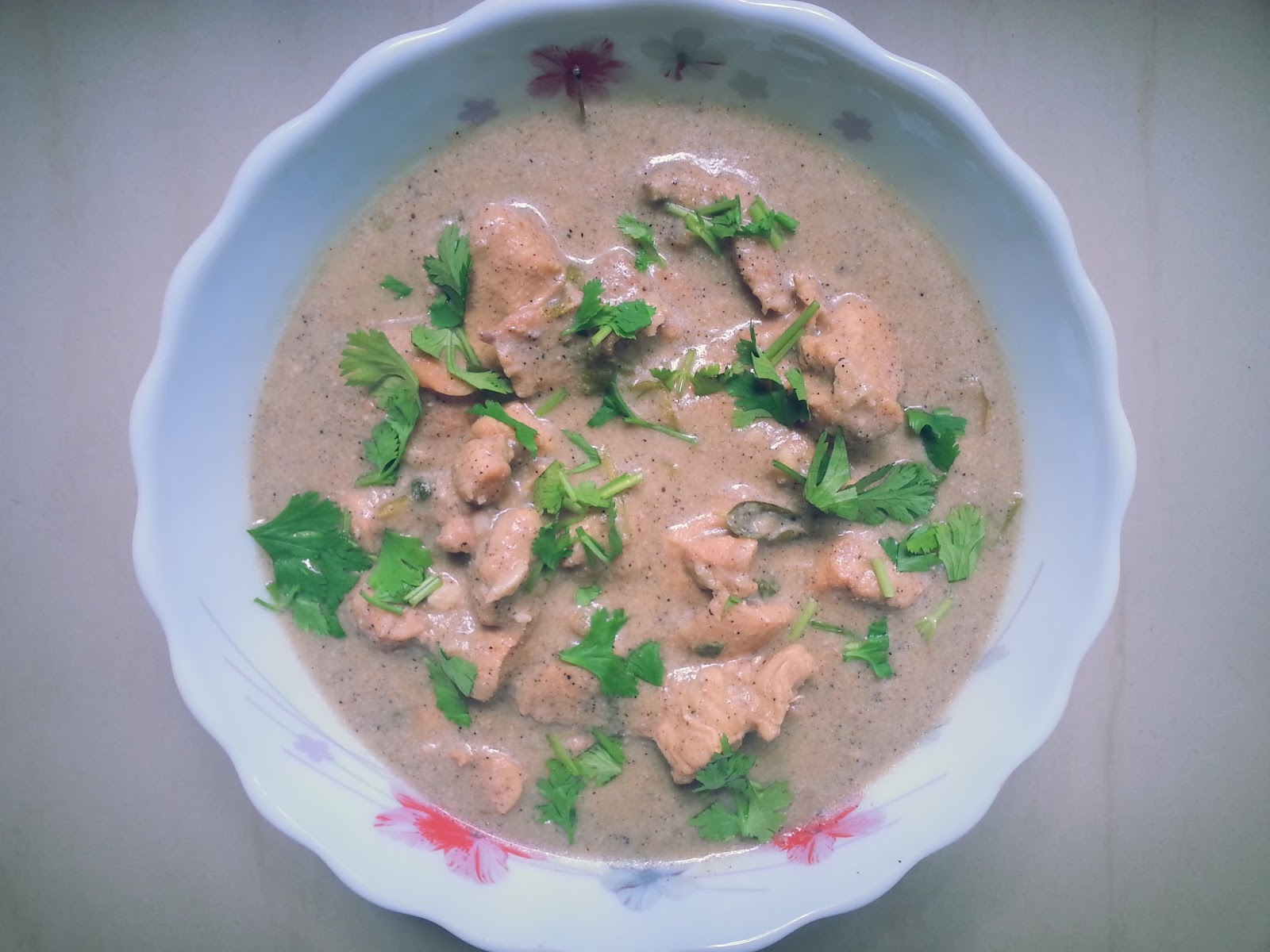 Chicken white kuruma curry recipe | white chicken gravy recipe ...