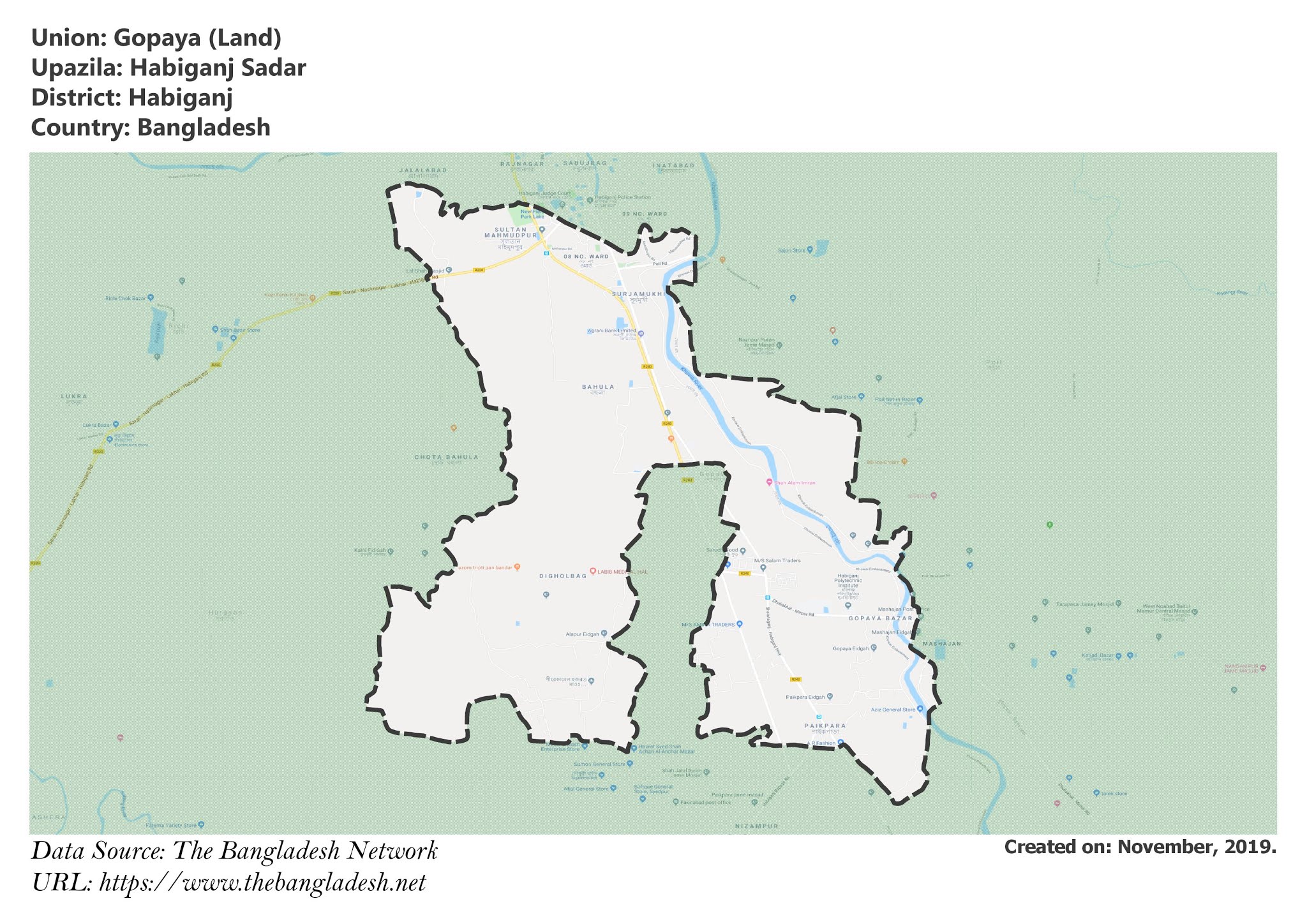 Gopaya Union, Habiganj