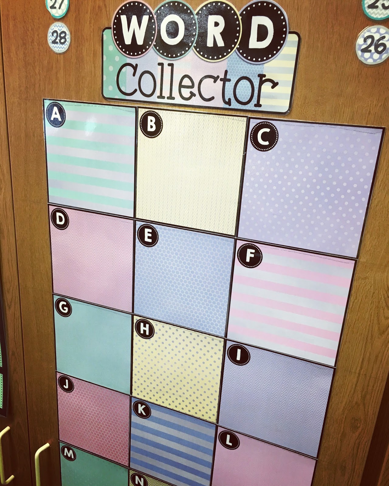 Mrs. Heeren's Happenings: Word Collector Display