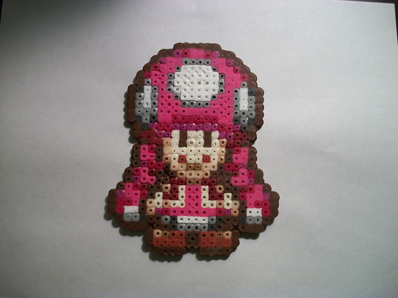Hama beads AGN Málaga: Super Mario Bros - Novia de Toad