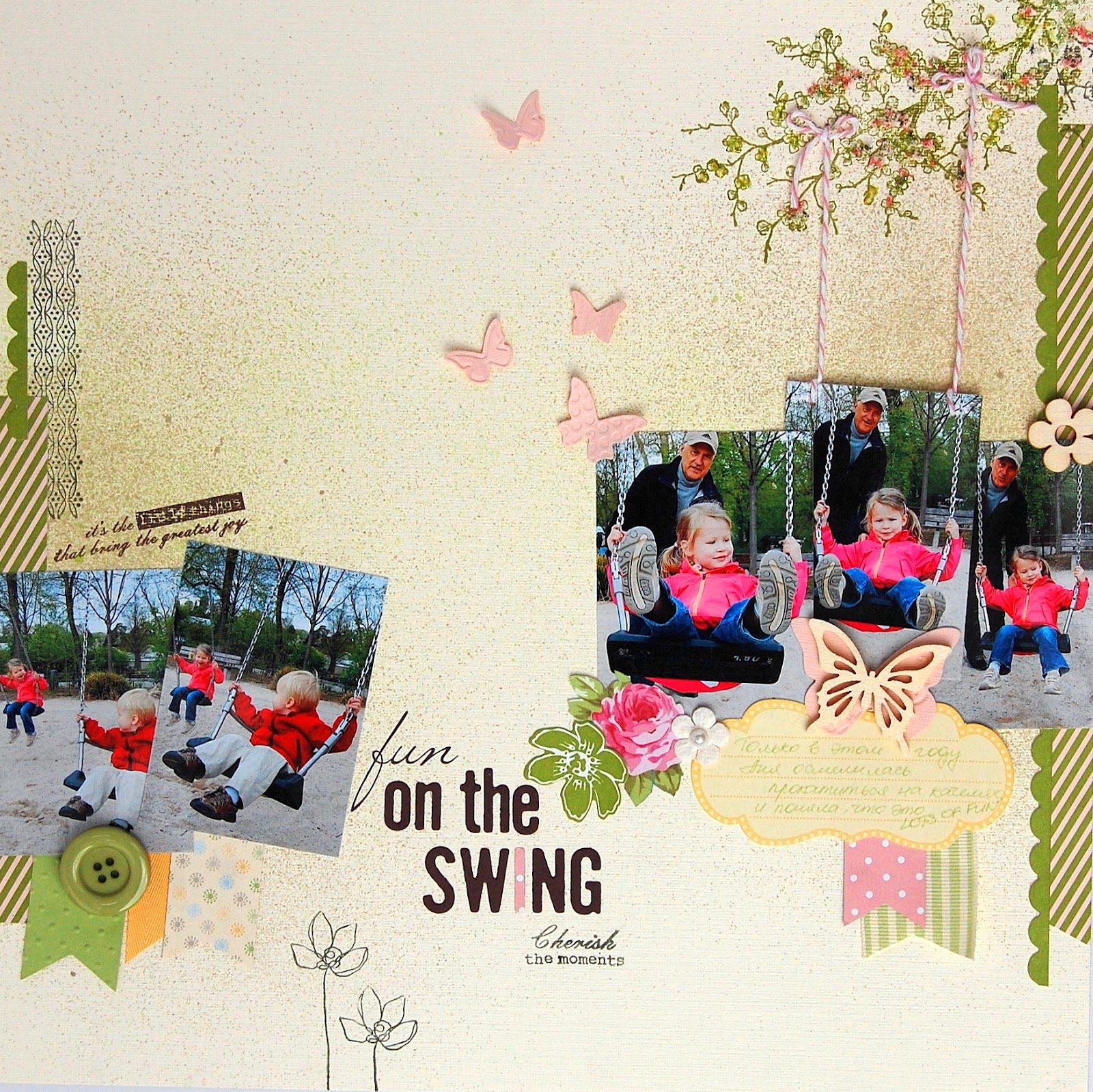 Stampin' with Irina: On the Swing Layout Stampin' with Irina: On the Swing Layout