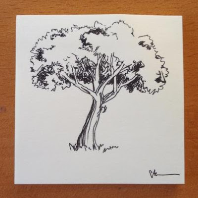 The Daily Tree: 2/365 Post-It note tree