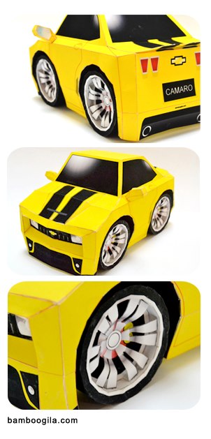 SD Camaro Bumblebee Papercraft | Papercraft Paradise | PaperCrafts ...