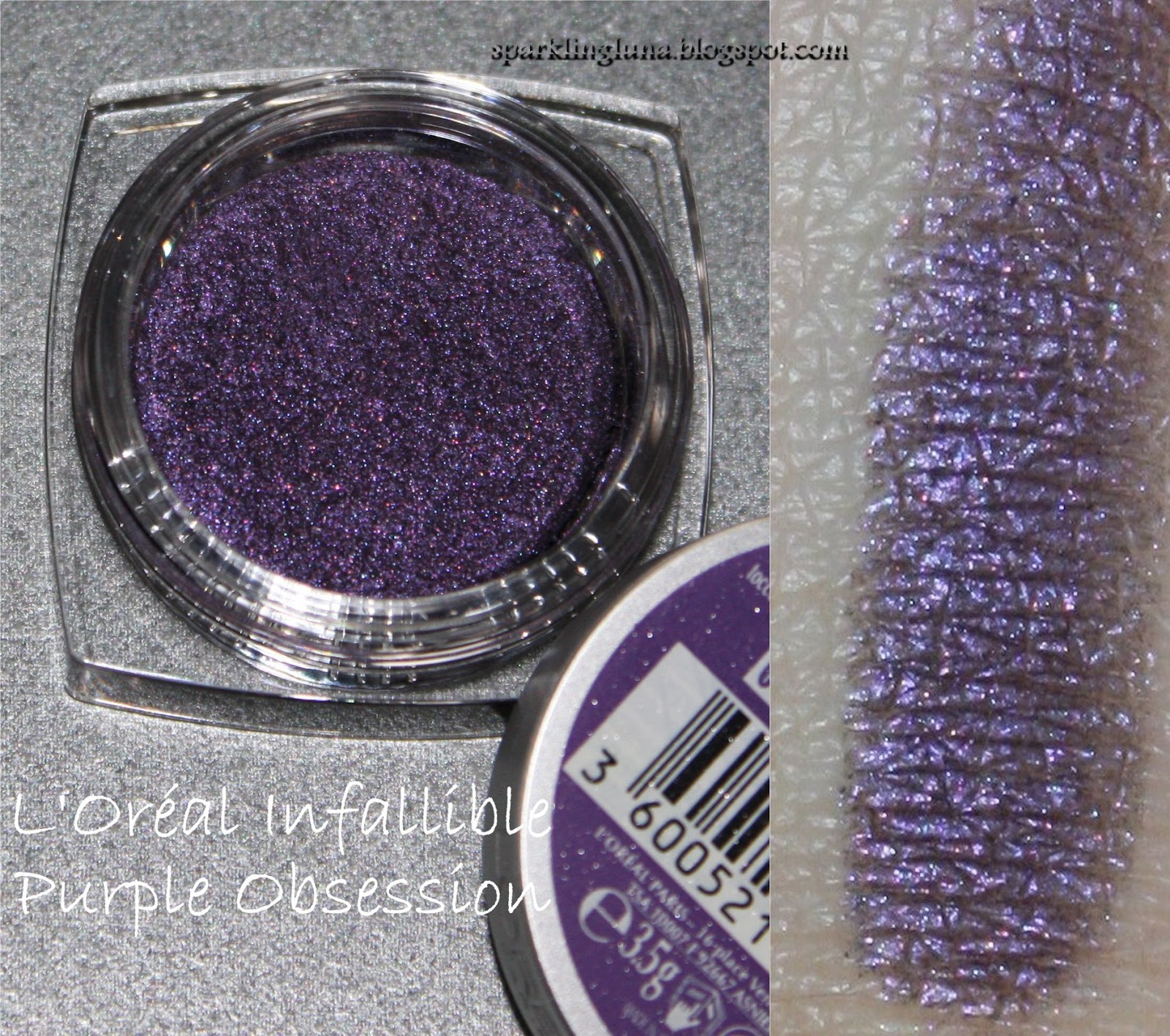 Sparkling Luna: EOTD : L'Oréal Infallible Liquid Diamond - Purple Obsession - Smoldering Plum ...