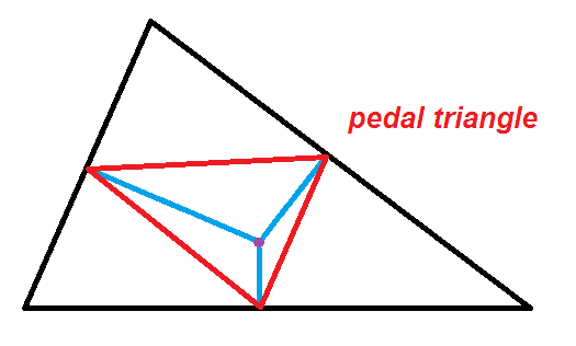 pinceladas y brochazos de... Matemáticas: 1313. Pedal triangles