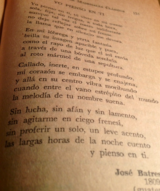 Orgullo Guatemalteco: Yo pienso en ti, José Batres Montútar (Poema)