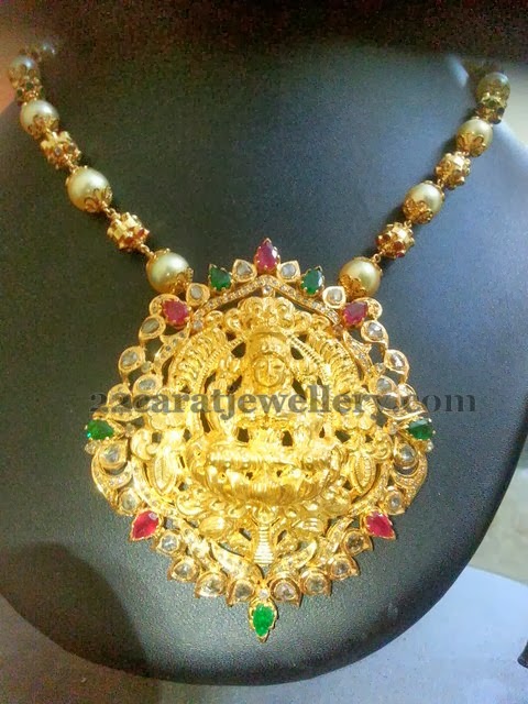 58 Gms South Pearl Set by Ganesh Jewels - Jewellery Designs