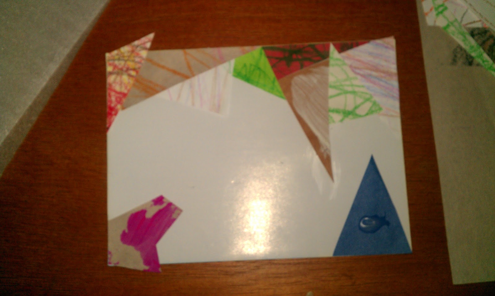 Picture Frame Matting with My Child's Art