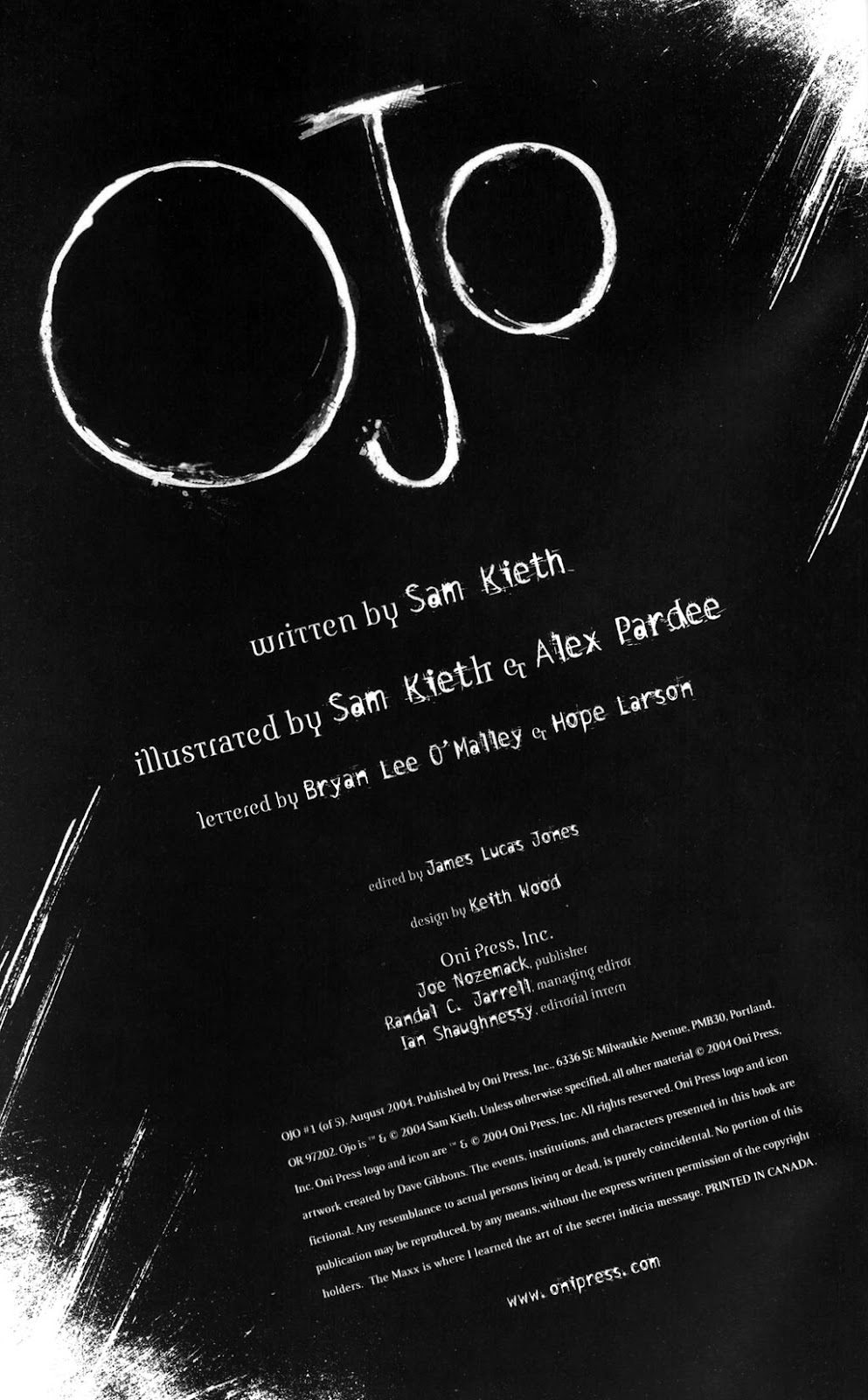 Read online Ojo comic - Issue #1