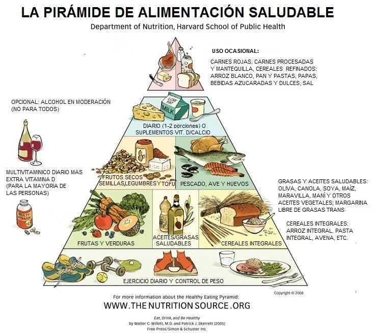 Alimentación saludable: La pirámide nutricional