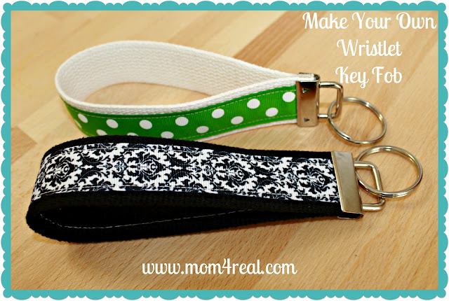 Make Your Own Wristlet Key Fob - Mom 4 Real
