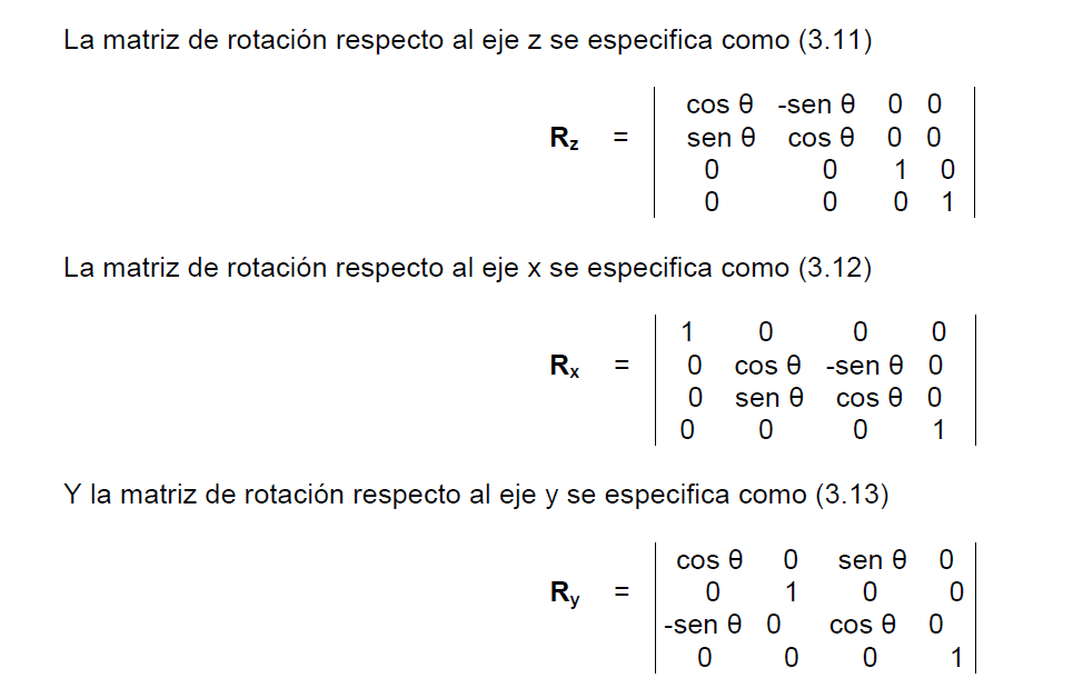 Graficación: 3.3 transformaciones tridimencionales