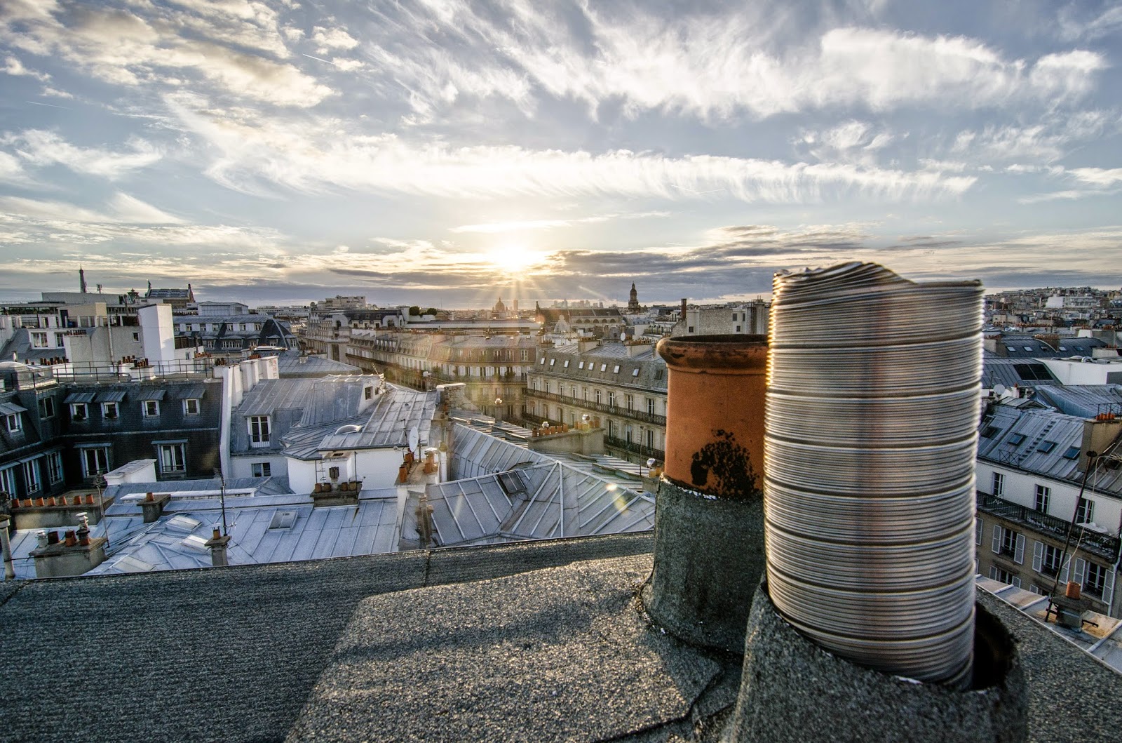 The rooftop of a Paris building | Joensuu Daily Photo