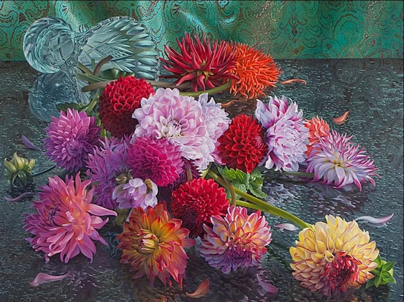 Eric Wert, 1976 ~ Hyperrealist Floral Still Life painter | Tutt'Art ...