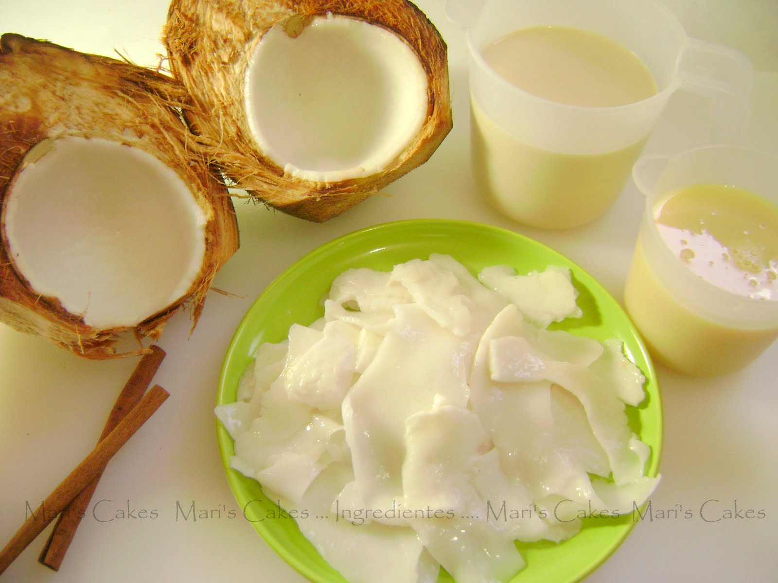 Young Coconut Dessert, DULCE de COCO TIERNO | Mari's Cakes (English)