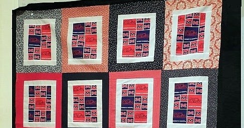 Homespun Hannah's Blog: Ole Miss® quilt top sewn