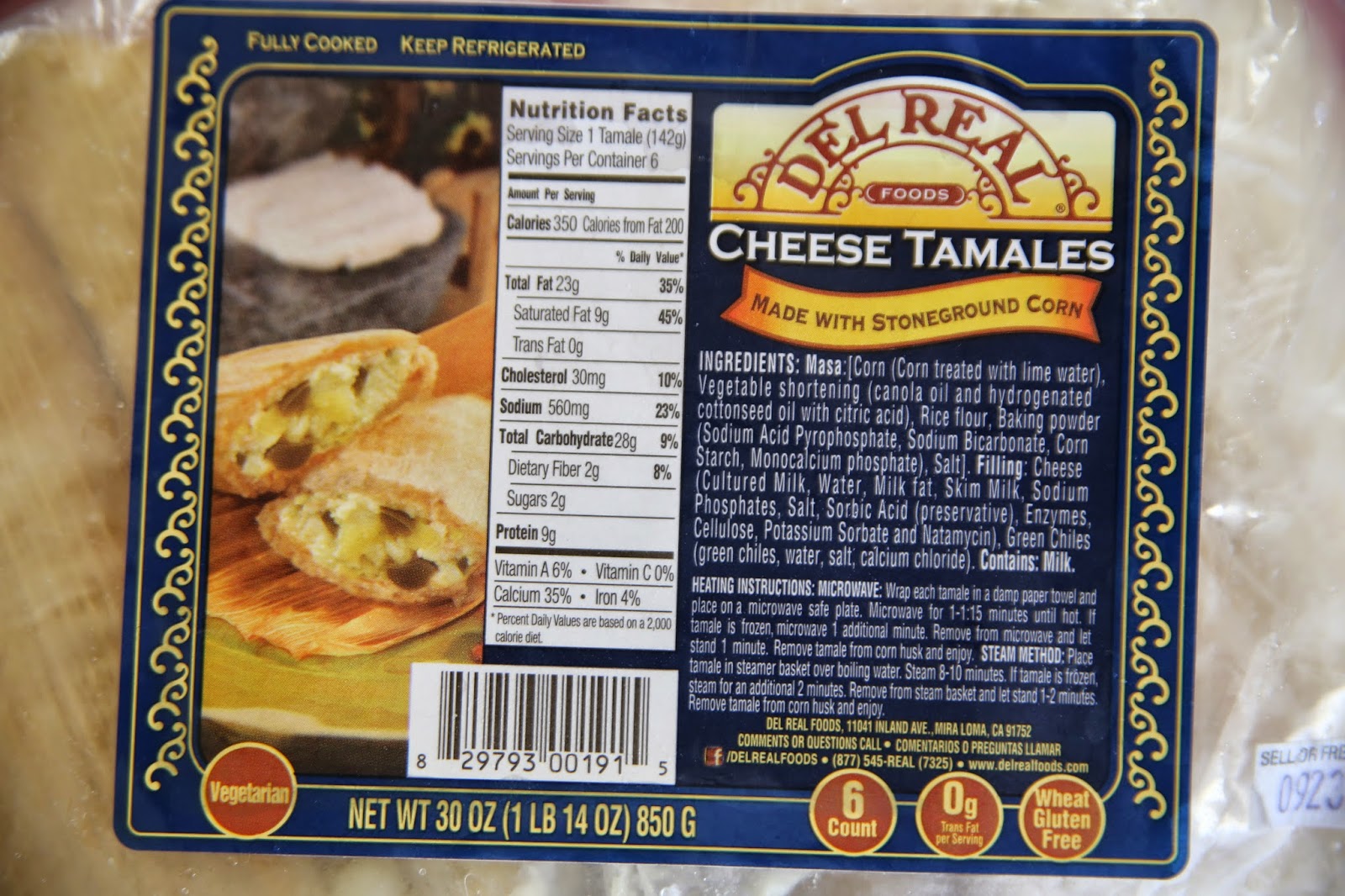 ToTheDish: Cheese Tamale by Del Real Foods
