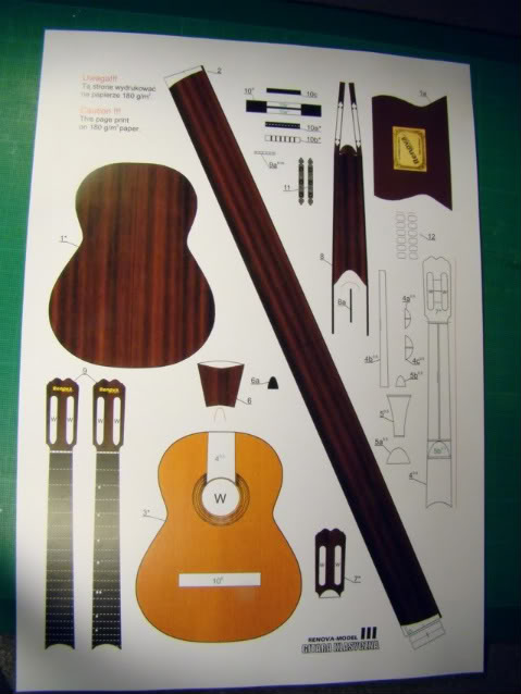 Eu Amo Artesanato: Violão de papel com molde