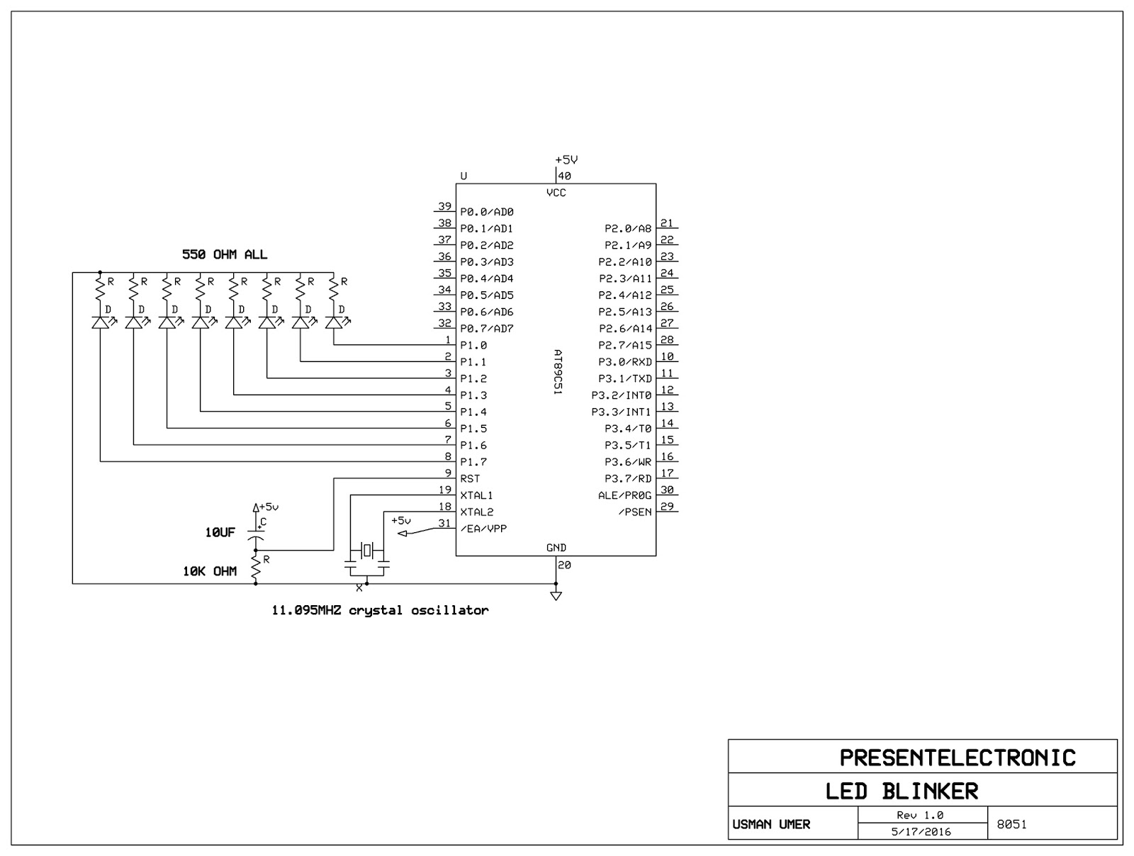 ELECTRONIC PROJECT: LED BLINKER