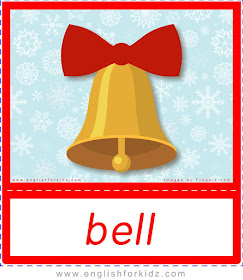 English for Kids Step by Step: Christmas Flashcards. Part 1.