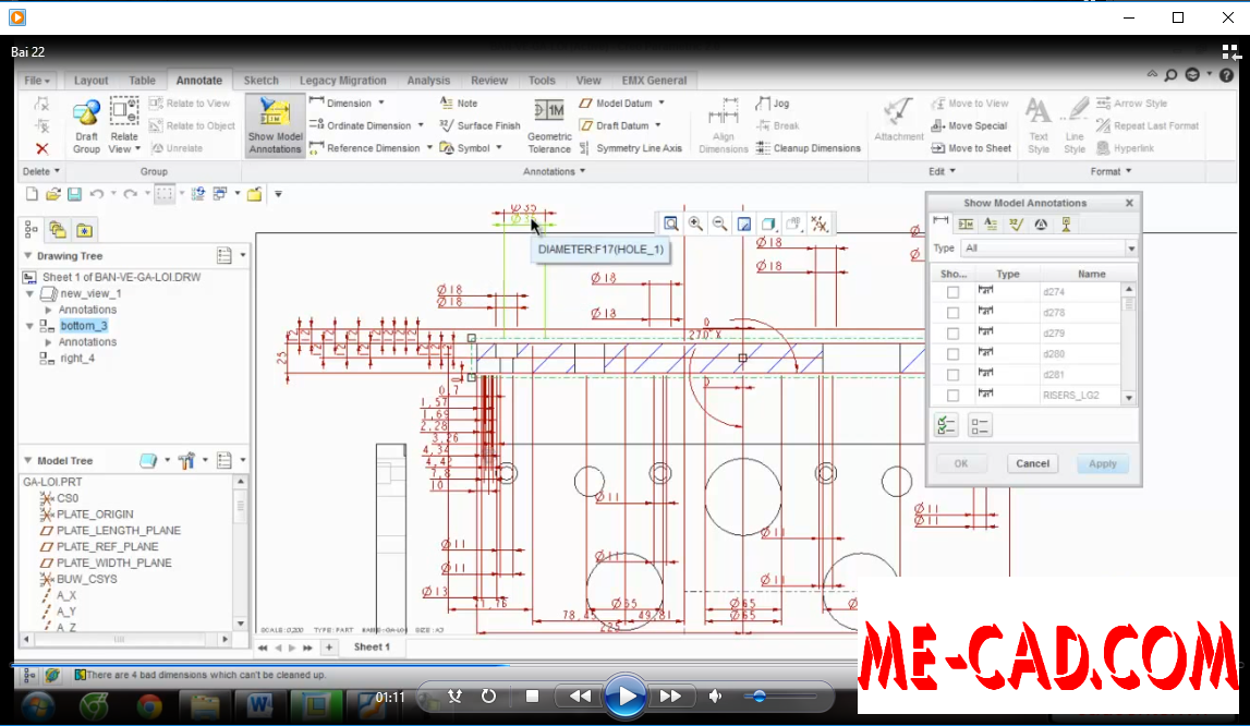 Tu Hoc Creo Parametric: Nội dung các DVD