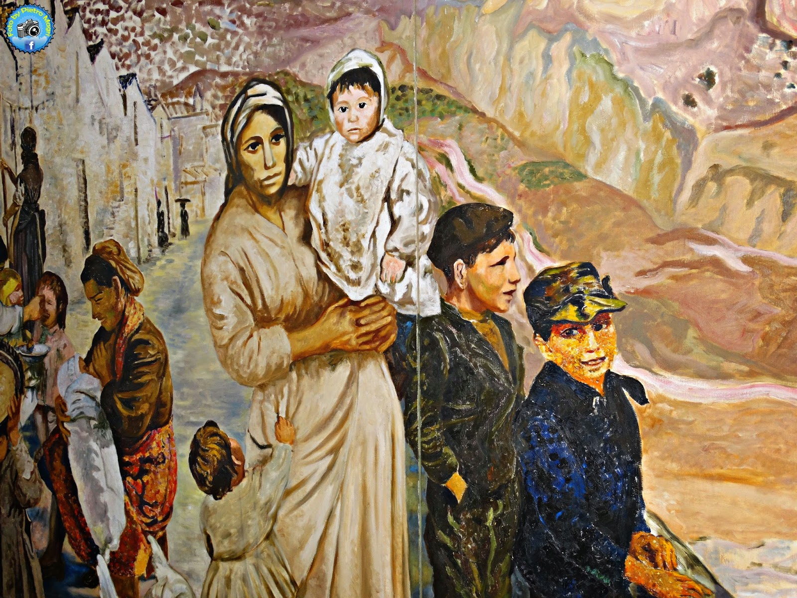 Italia in Photo : Matera. Stralcio del dipinto Lucania 61 di Carlo Levi.