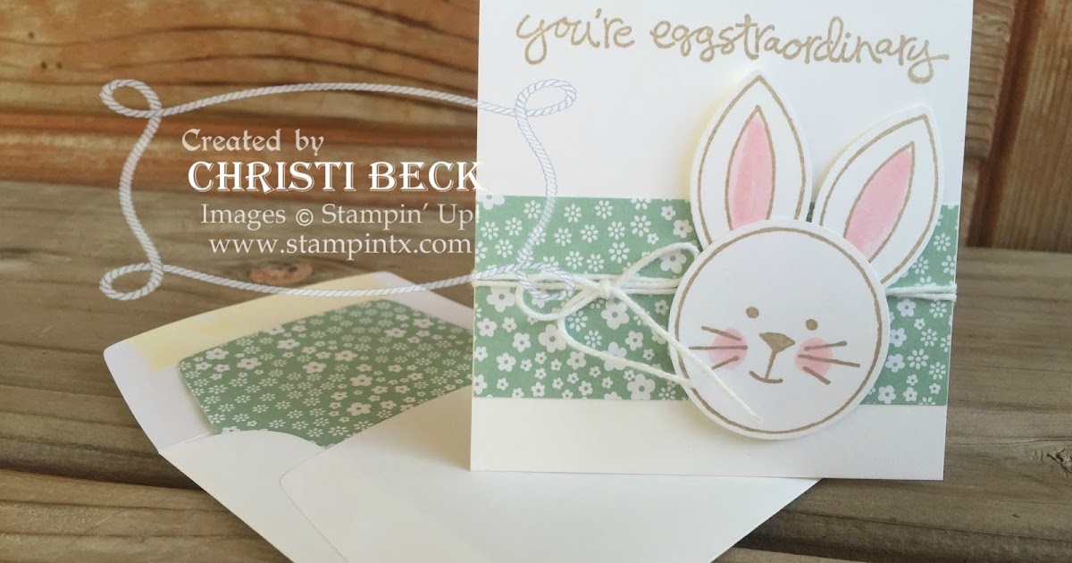 StampinTX: Mini Easter Bunny Note Cards