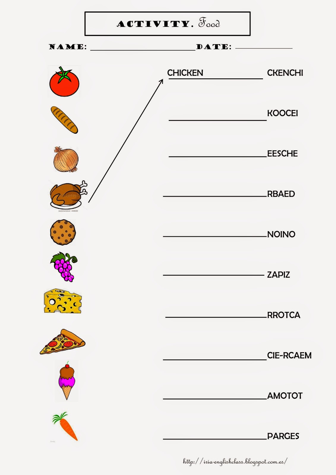 My English Class: Food