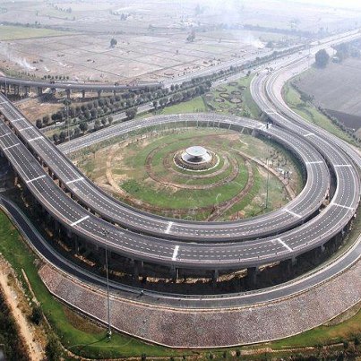 Beautiful Images: Aerial view of Yamuna Expressway Delhi to Agra