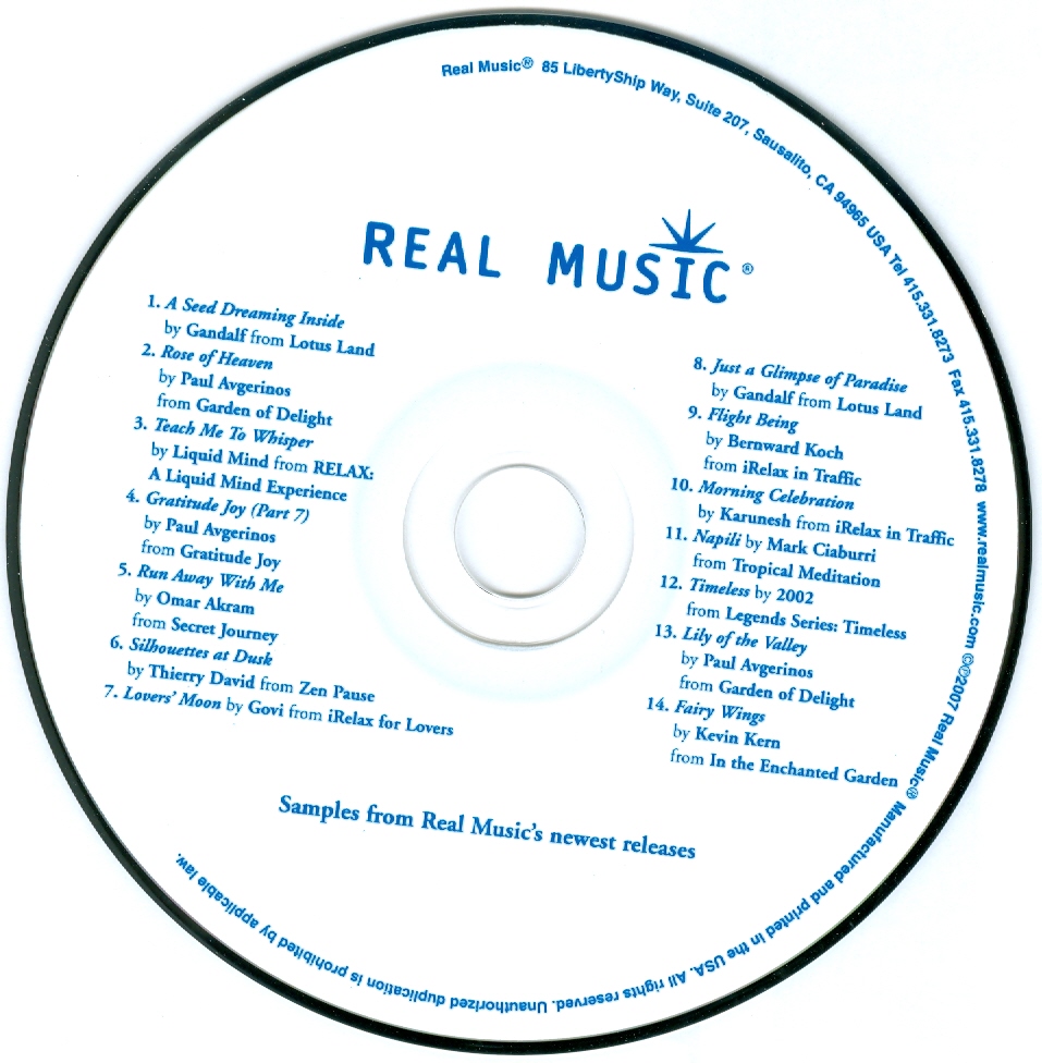 [New Age] Various Artists - Real Music 2008 (Sampler) (2007) [FLAC]