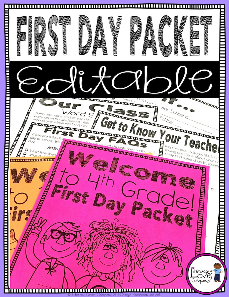 Literacy Loves Company: The Secret Messages in Your First Day Packet