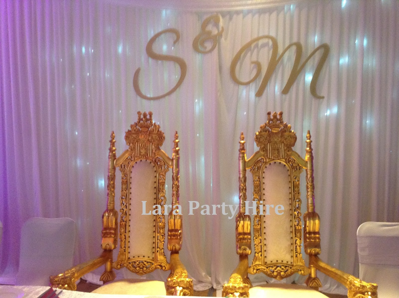 Lara Party Hire: Lion Head Throne Chairs €200