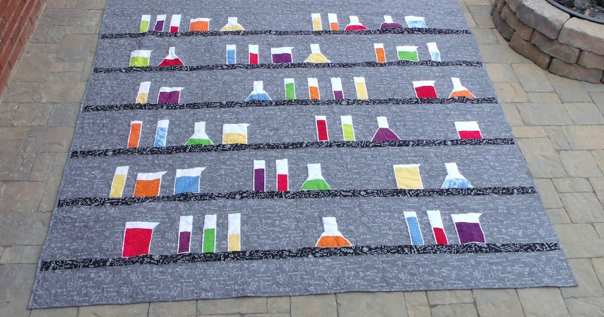 Little Black Cat Quilting: Chemistry Lab Bench: A Finished Quilt