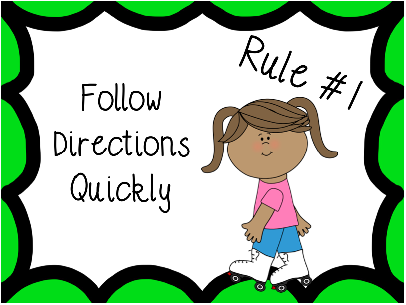 Follow Directions Quickly Clipart