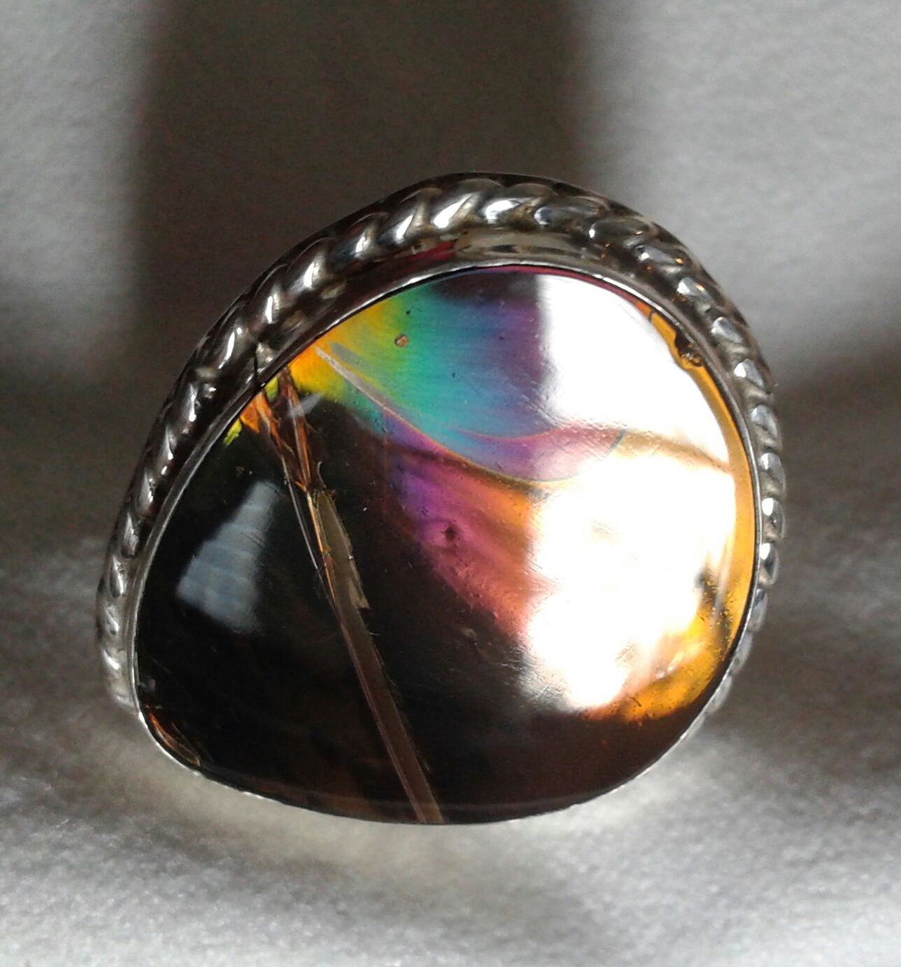 Bling And Gems: New Fire Obsidian cabochons & ring