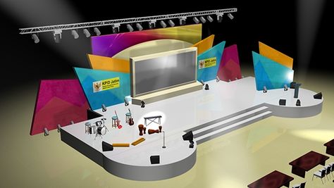 23 Contoh Desain Dekorasi Panggung Indoor - Model Desain Rumah Minimalis